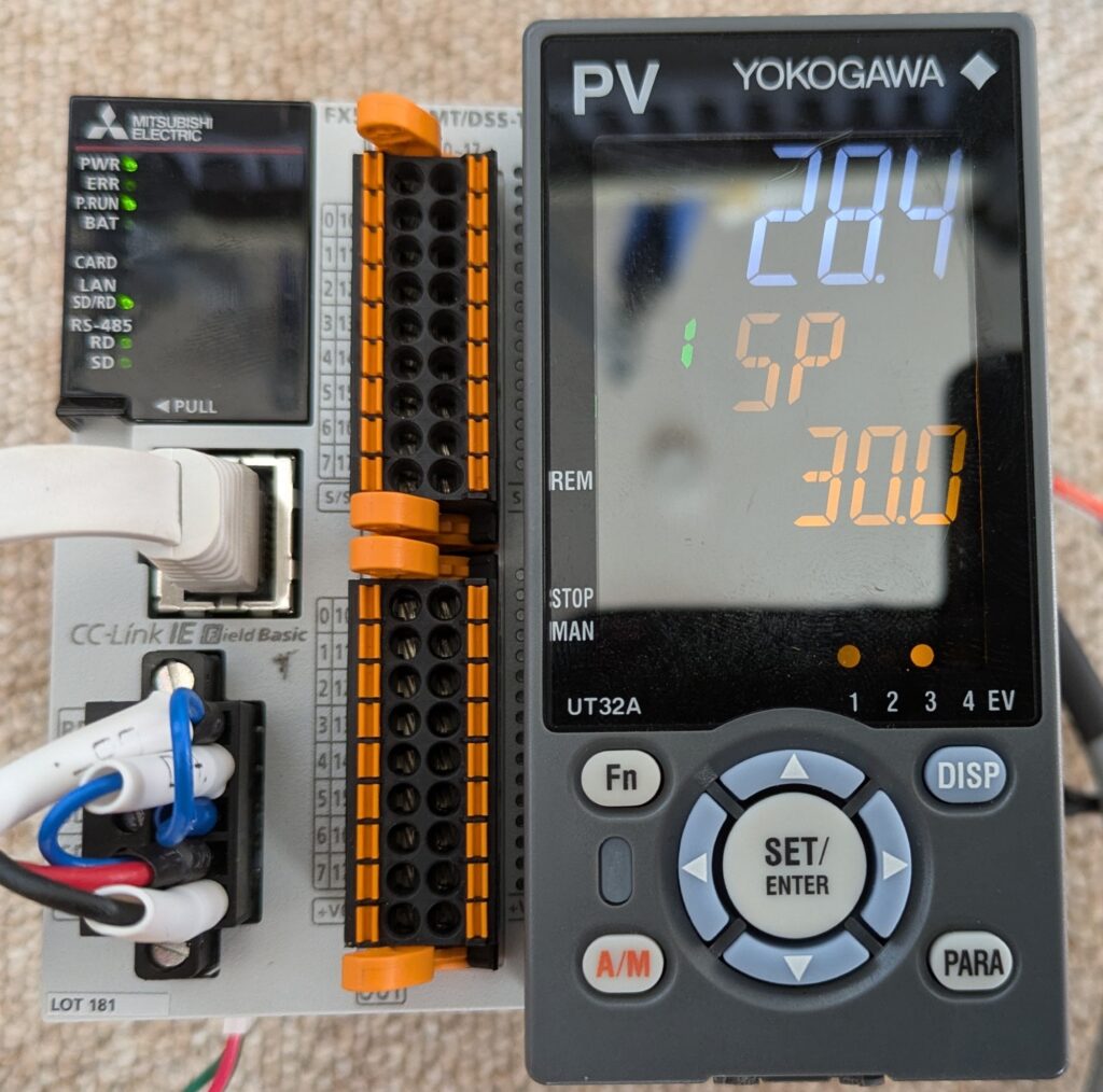 Modbus通信 FX5UC⇔横河電機製UT32A | 葵テクニカ